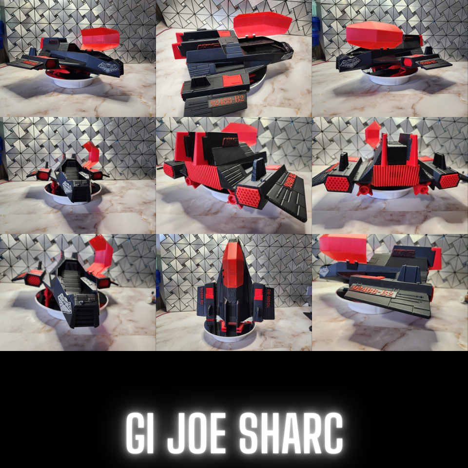 GI Joe SHARC Vehicle, 1/12 Scale, LED Light, 3D Printed Custom, Joe ...