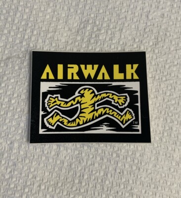 Vintage skateboard sticker Airwalk Shoes Mullen SMA World blind natas ...