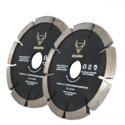 Mortar Raking Disc 115MM Diamond Blade Removes Mortar Brahma ...