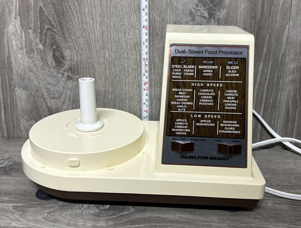Vintage Hamilton Beach Dual Speed Food Processor Model 702-5 EUC (SM ...