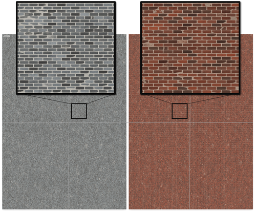 Red Brick Pattern Modelling Paper Railway Model 00 Scale 170gm Card 4 x ...