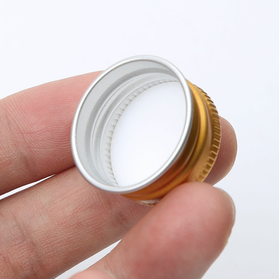 50 24R/28R Small Aluminum Threaded Caps Lids Replacements for Glass ...