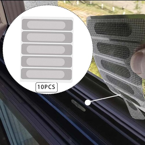 10 Sheet Window Screen Repair Kit for Tent Mesh Curtains Patio Door Net ...