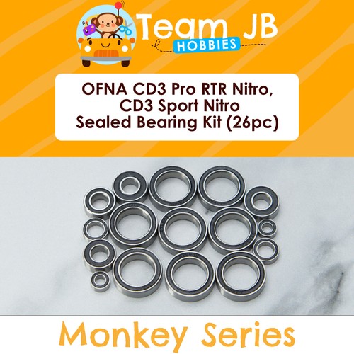 OFNA CD3 Pro RTR Nitro, CD3 Sport Nitro - 26 Pcs Rubber Sealed Bearings ...