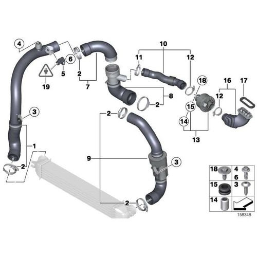 Original BMW 12527549033 - Buchsengehäuse 4-POLIG 1er 3er 5er 7er X5 X6 ...