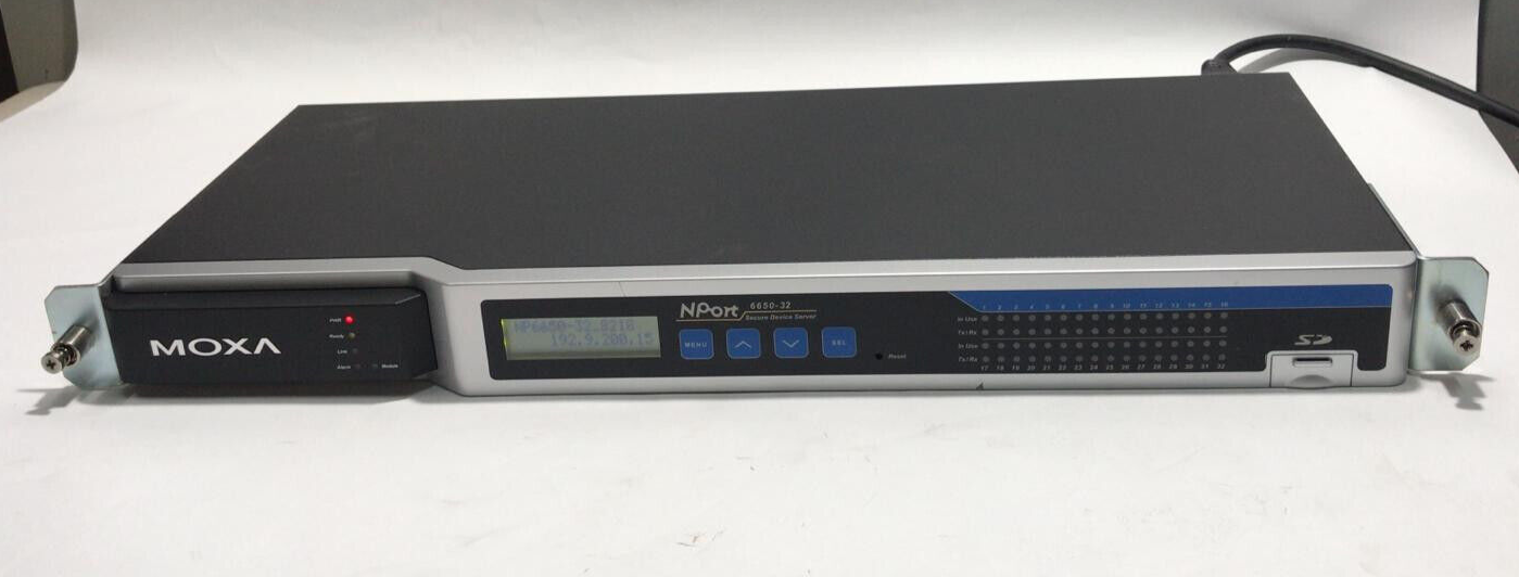 MOXA SECURE DEVICE SERVER 32-PORT NPORT 6650-32 | eBay