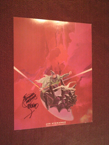 Jim Steranko signed print from 1992 Visions of Arzach Moebius portfolio ...