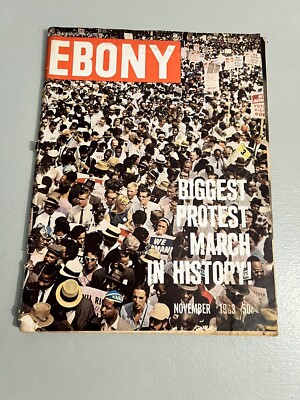 Ebony Magazine November 1963 Biggest Protest March in History | eBay