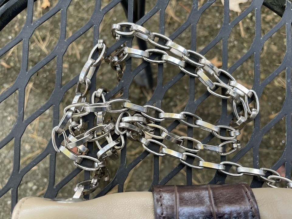 Jose Bravo Small Crossbody Purse Clutch Chain Strap Blue Brown Croc ...