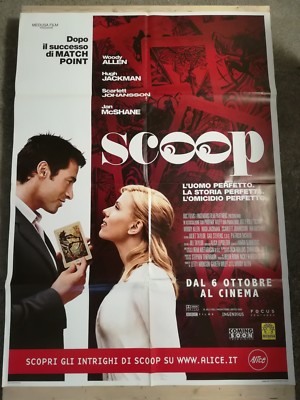 SCOOP Original Movie Poster 39x55" 2Sh Italian ALLEN JOHANSSON JACKMAN ...