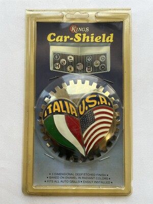 Badge kings car shield Italy Italia Italia USA heart shaped automobile ...