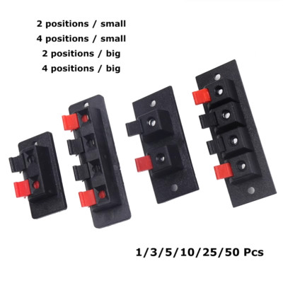 Wire Terminal Push In Bare Wire Connector Clip For Audio Speaker Spring ...