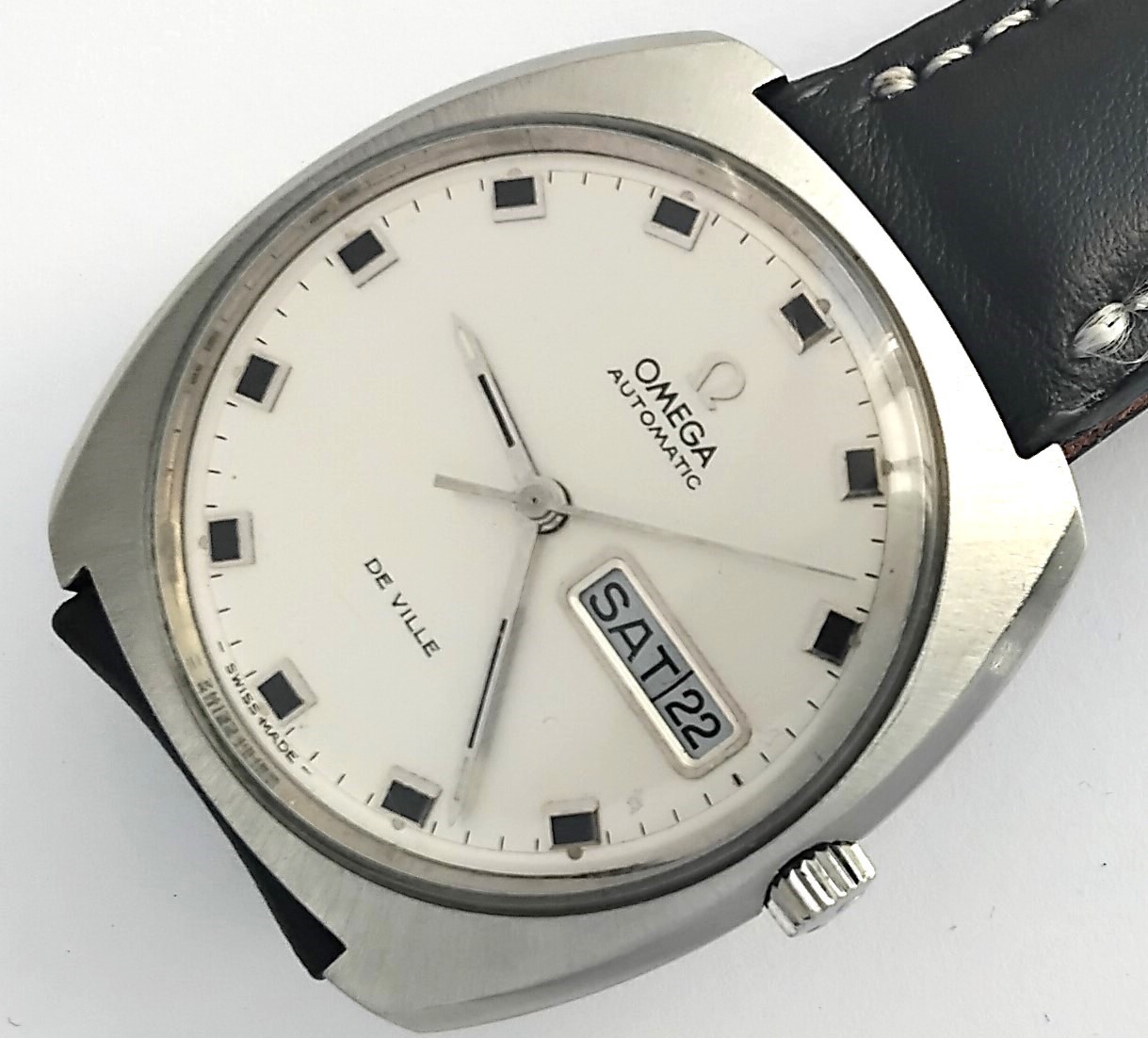 24 JEWELS SWISS MADE OMEGA DEVILLE MEN'S AUTOMATIC VI… - Gem
