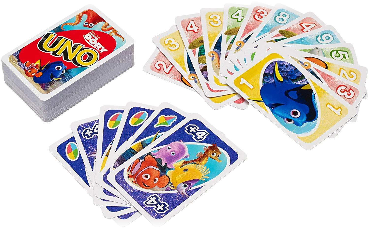 UNO Disney Pixar Finding Dory Card Game