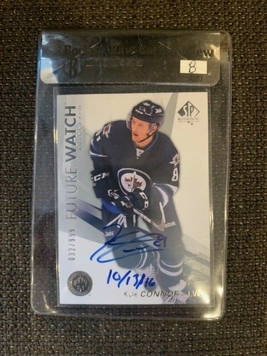 2016 Kyle Connor SP Authentic Future Watch Auto Inscribed BGS raw 9 ...