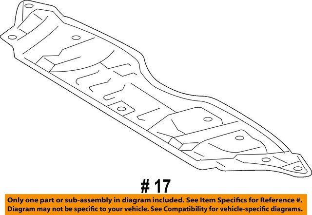 Toyota OEM Radiator Core Support-engine Plate 5143933010 for sale ...