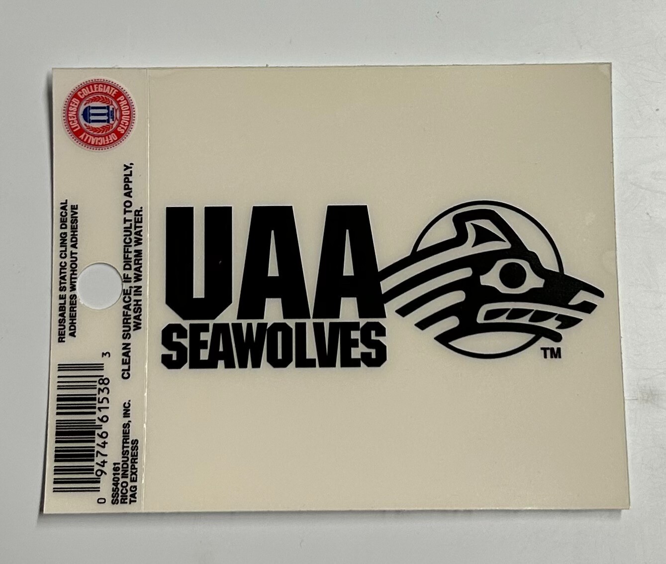 Alaska Anchorage Seawolves Static Cling 3” x 5”- Alaska Anchorage ...