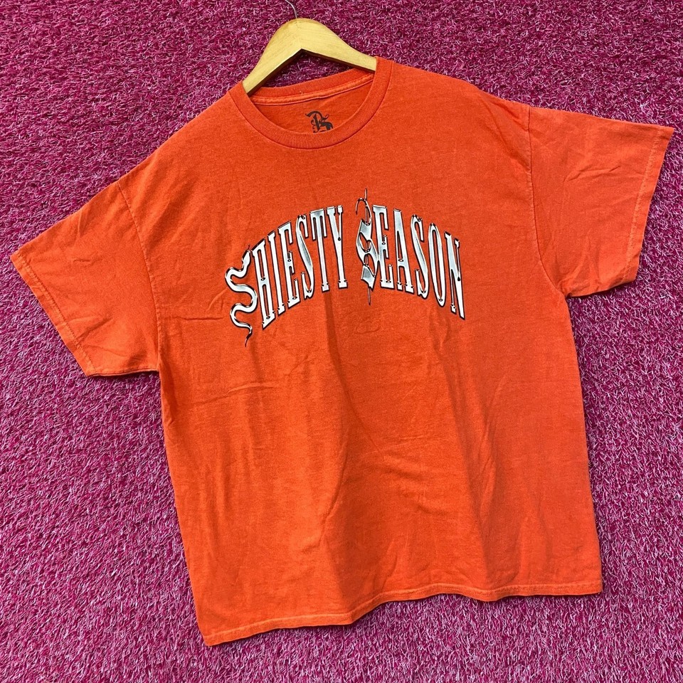 Shiesty Season Rapper Pooh Shiesty Orange T-Shirt Large | eBay