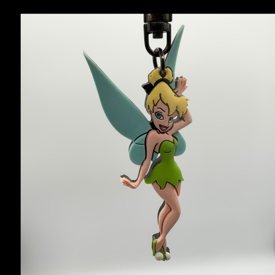 TINKERBELL FAIRY DISNEY Theme Park WDW Souvenir Rubber KEYCHAIN Sexy ...