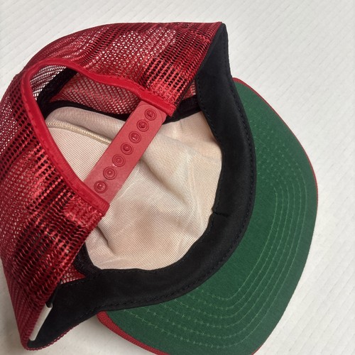 Signed VINTAGE SNAP-ON TOOLS RICK MEARS, RED TRUCKER HAT MESH SNAPBACK ...