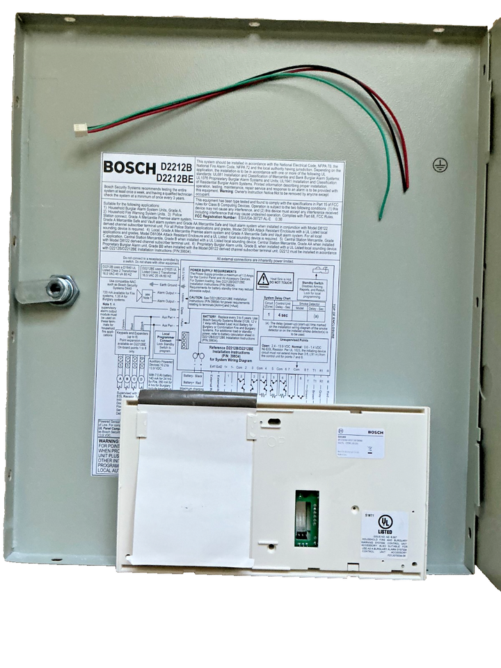Radionics Bosch D2212B (D2212) Alarm Panel and Bosch D223AW keypad | eBay