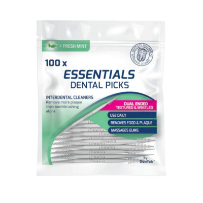 Dental Picks x100 DenTek Flexible Textured Bristled ToothPicks ...