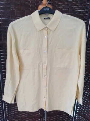 DOTTI yellow linen viscose longline shirt - 6 BNWT $59.95 RRP | eBay ...