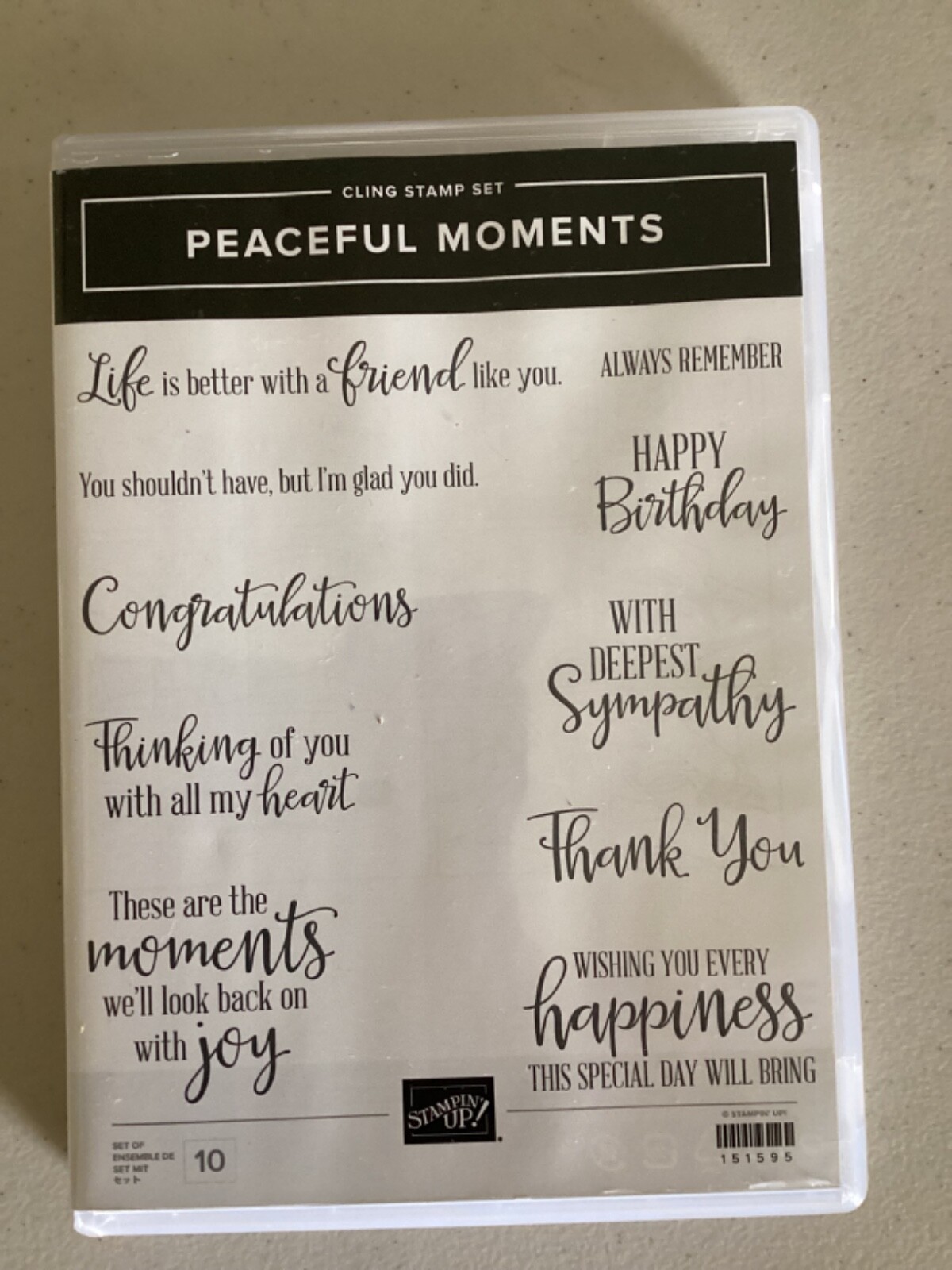 Stampin’Up! WONDERFUL WORDS & GREETINGS Stamp Sets, Great Selectiin ...