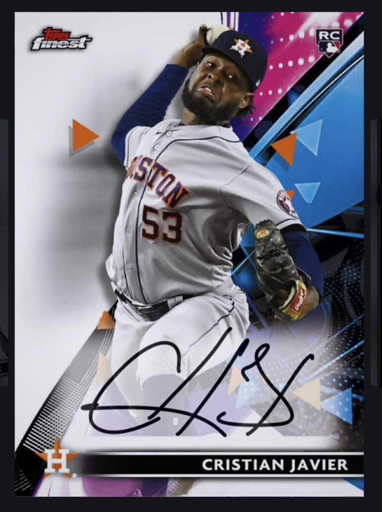 2022 TOPPS Finest Rookie Autograph RC -CRISTIAN JAVIER(Topps Bunt ...