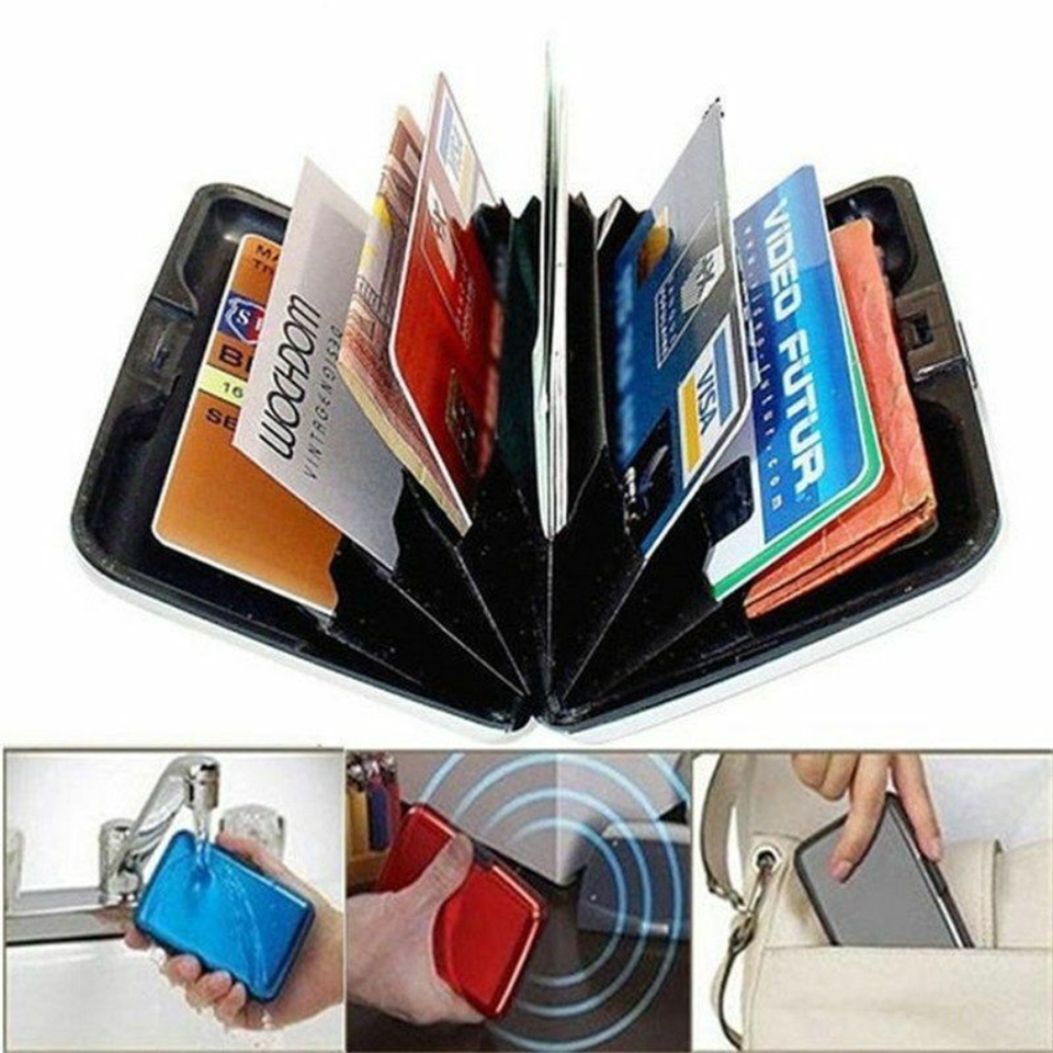 RFID Blocking Wallet for Men Women Credit Card Holder Case Security ...