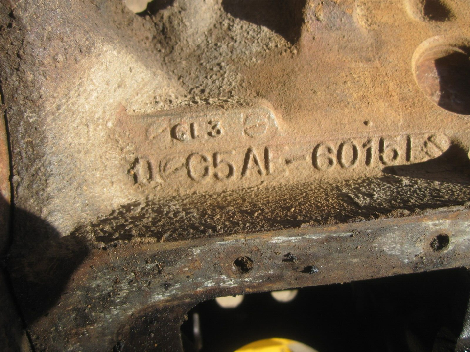 1965 FORD 289 STROKER BARE BLOCK W/ END CAPS C5AE-6015E 4.03 BORE OEM ...