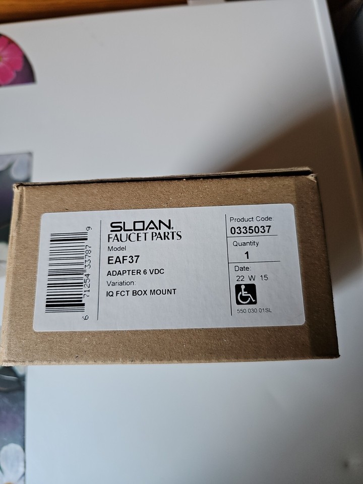 SLOAN EAF37 Box-Mounted Faucet 6 VDC IQ FCT Box Mount 0335037 | eBay