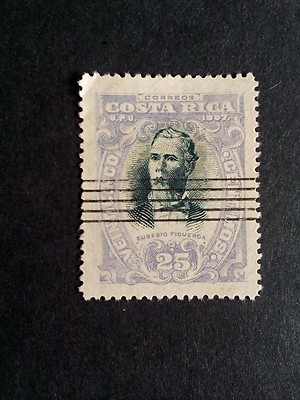 Costa Rican stamp 1907 unused old stamp Costa Rica overprinted | eBay
