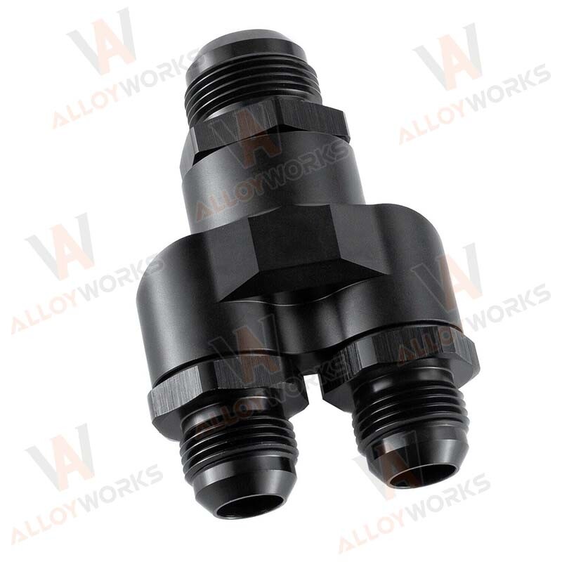 NEW 16 AN to 2x 12AN Parallel "Y" Distribution Block Custom W/ 1/4 NPT ...