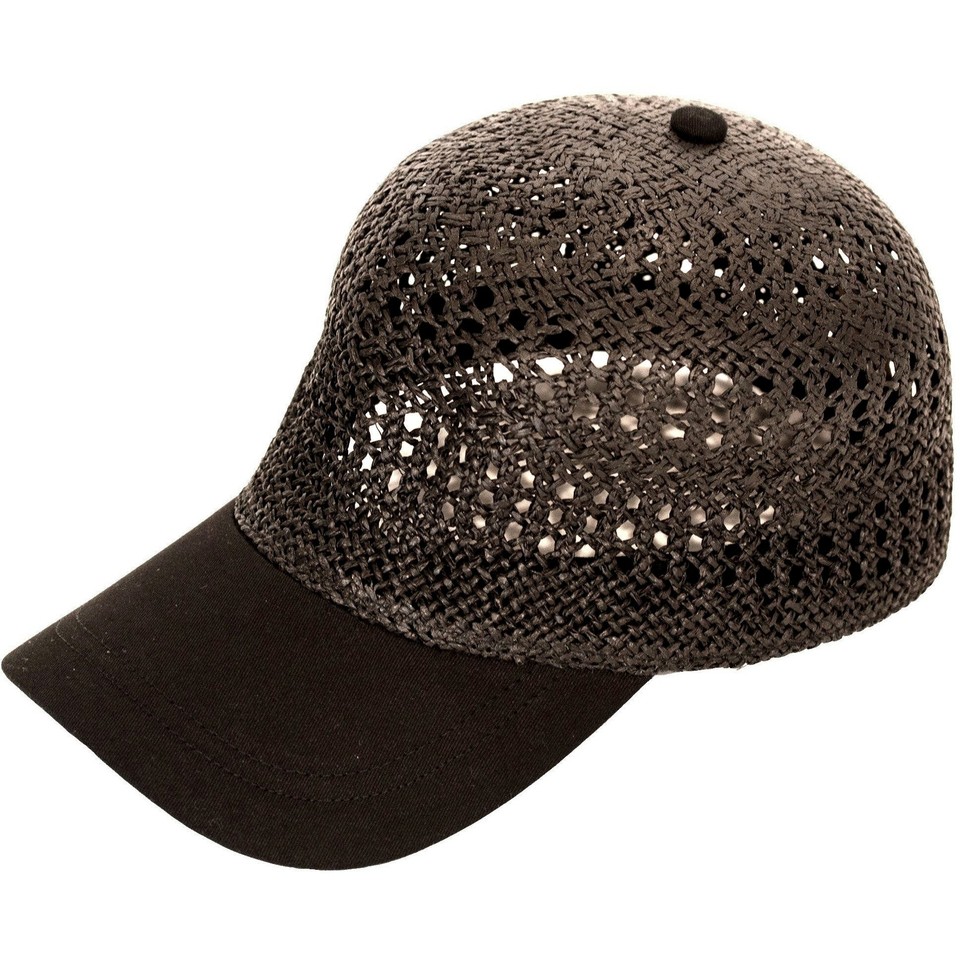 Vented Straw Baseball Cap by Capas | eBay