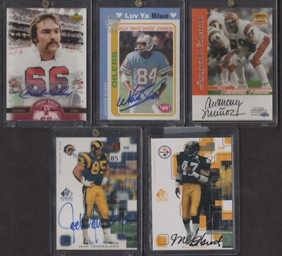 AUTOGRAPHS Mel Blount, Munoz, Jack Youngblood, Dobler, Billy Johnson ...