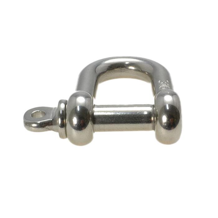 6mm x 24mm Stainless A4-70 G316 Standard Dee Shackle Boat Shade Rigging ...