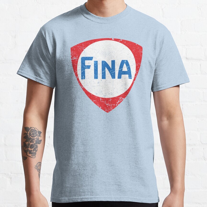 Fina Oil Petrofina Vintage Logo Classic Unisex T-shirt S-5XL | eBay