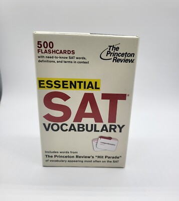 Essential SAT Vocabulary Flashcards by The Princeton Review ...