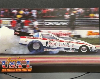 VRHTF NHRA VTG "80'S BRUCE LARSON USA-1 CORVETTE FUNNY CAR HAND OUT | eBay