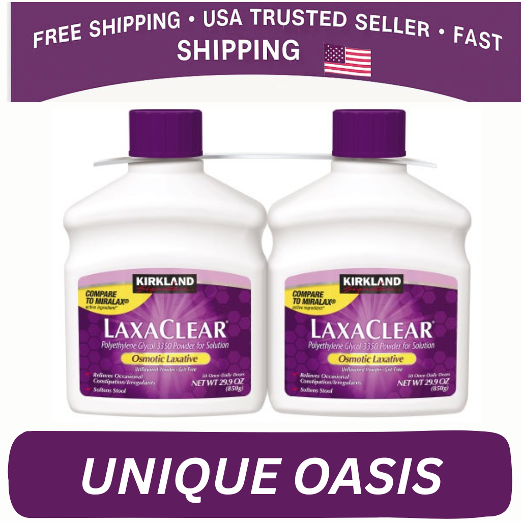 Laxative Polyethylene Glycol - Kirkland Signature LaxaClear 100 Doses ...
