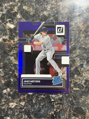 Jake Meyers Purple Holo Foil Rated Rookie RC 2022 Donruss Card 47 ...
