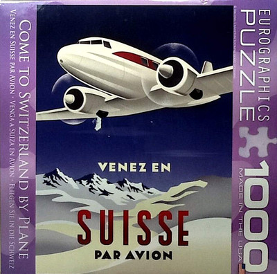 Come To Switzerland By Plane Venez En Suisse Par Avion 1000 pc 19"x26 ...