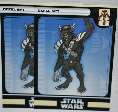 Star Wars Miniatures Game Defel Spy lot of 2 With cards! | eBay