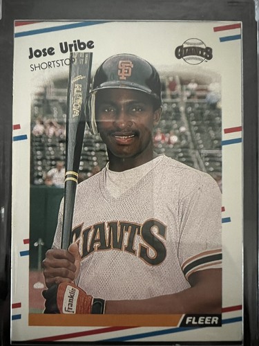 Jose Uribe 1988 Fleer #99 Error Card Wrong Birth Year | eBay