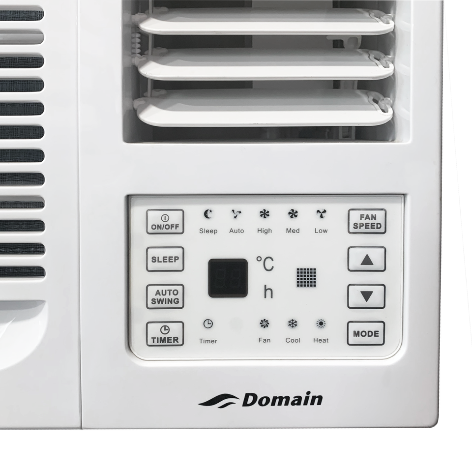 NEW DOMAIN 2.7KW WINDOW WALL BOX REVERSE CYCLE HEAT + COOL AIR ...