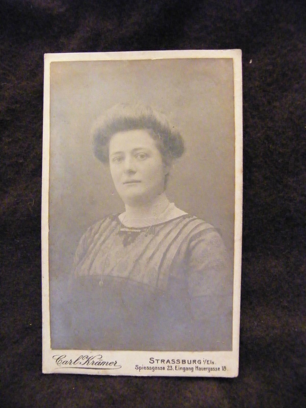 " Photography CDV Woman Carl Kramer Strasbourg 19th Th Century " | eBay