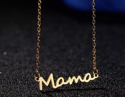 Mother's Day Mama Gold Letter Pendant Necklace For Women | eBay Australia