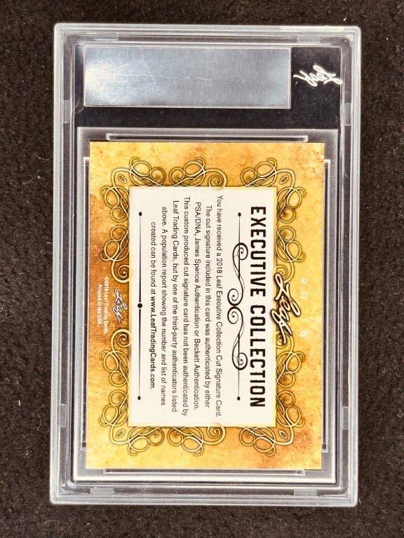 William The Fridge Perry 2018 Leaf Masterpiece Cut Signature signed ...