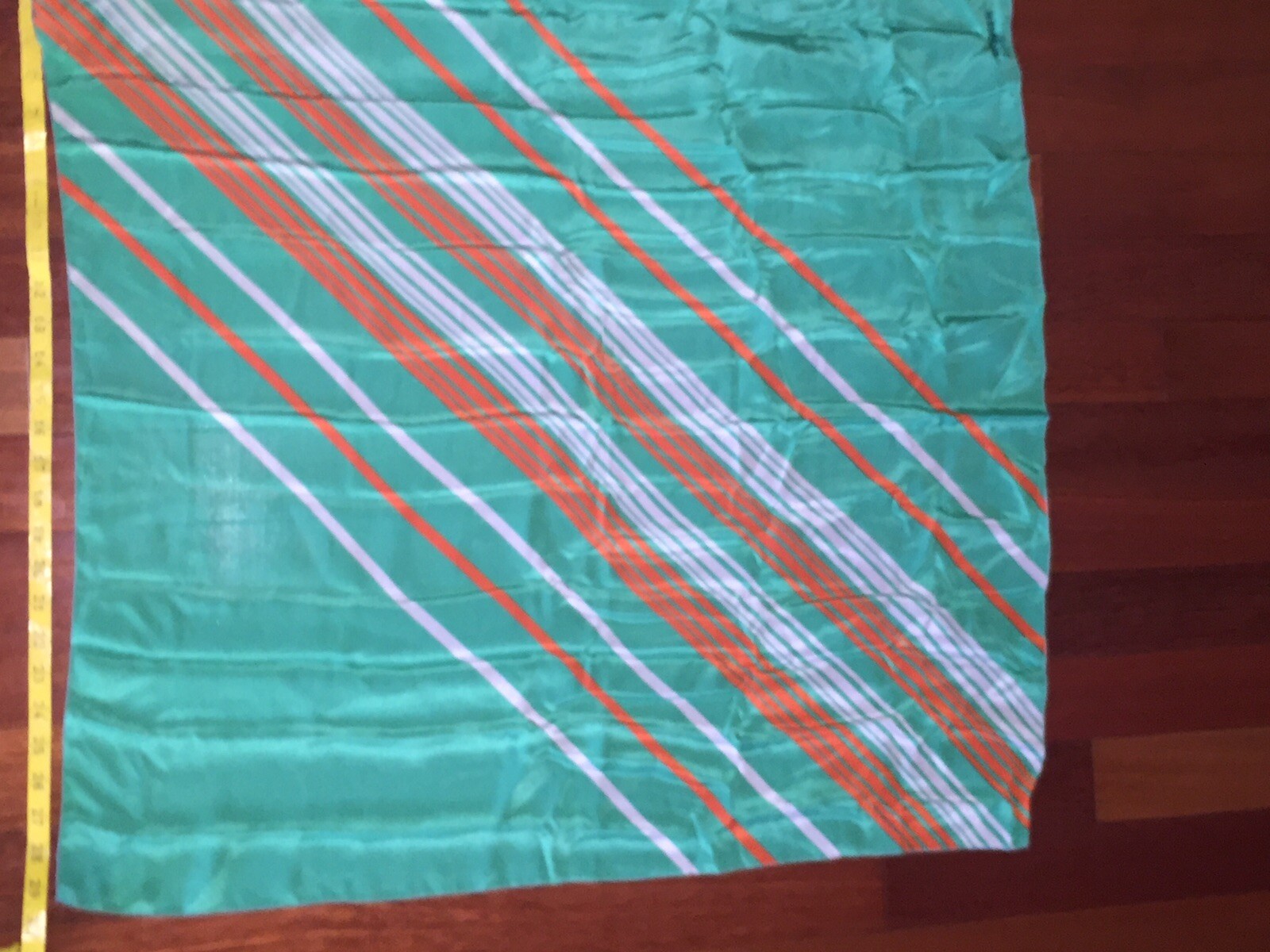 RODIER PARIS SILK SCARF MULTICOLOR STRIPES 30”X 30” NEW | eBay